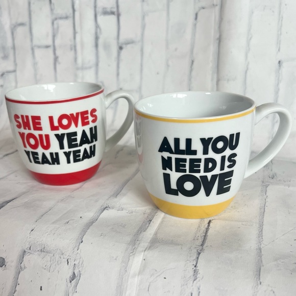 Kitchen | The Beatles Mugs Set Of Two By Bluw | Poshmark